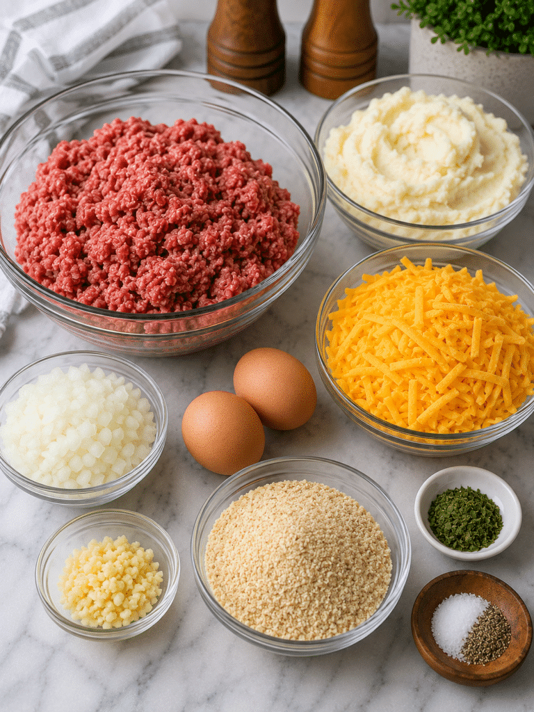 Easy Meatloaf Casserole Recipe - Cheesy Loaded Comfort Food